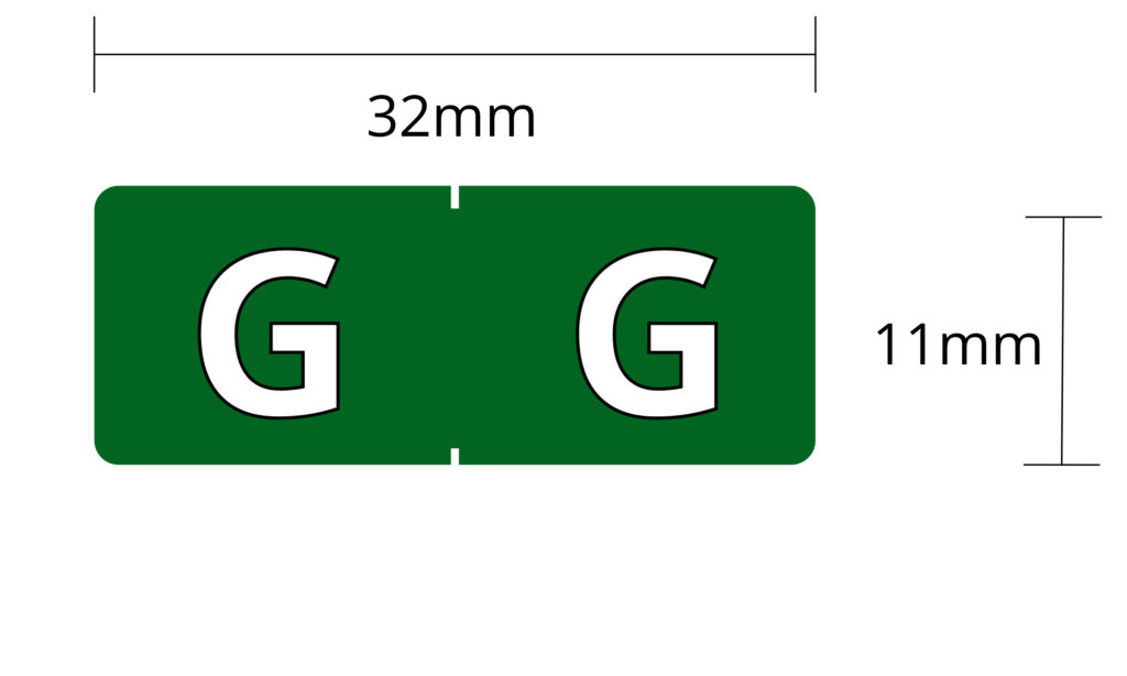 L7701-* : HALF SIZE Alphabetic Labels (Individual letter, 256/pack ...