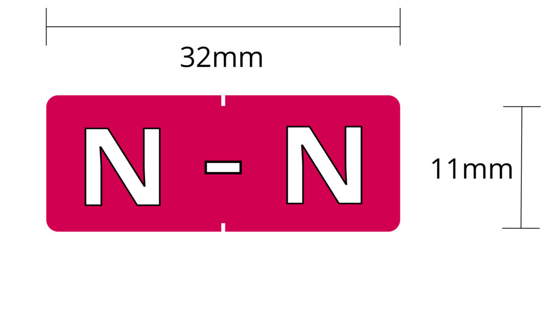 L7701-* : HALF SIZE Alphabetic Labels (Individual letter, 256/pack ...